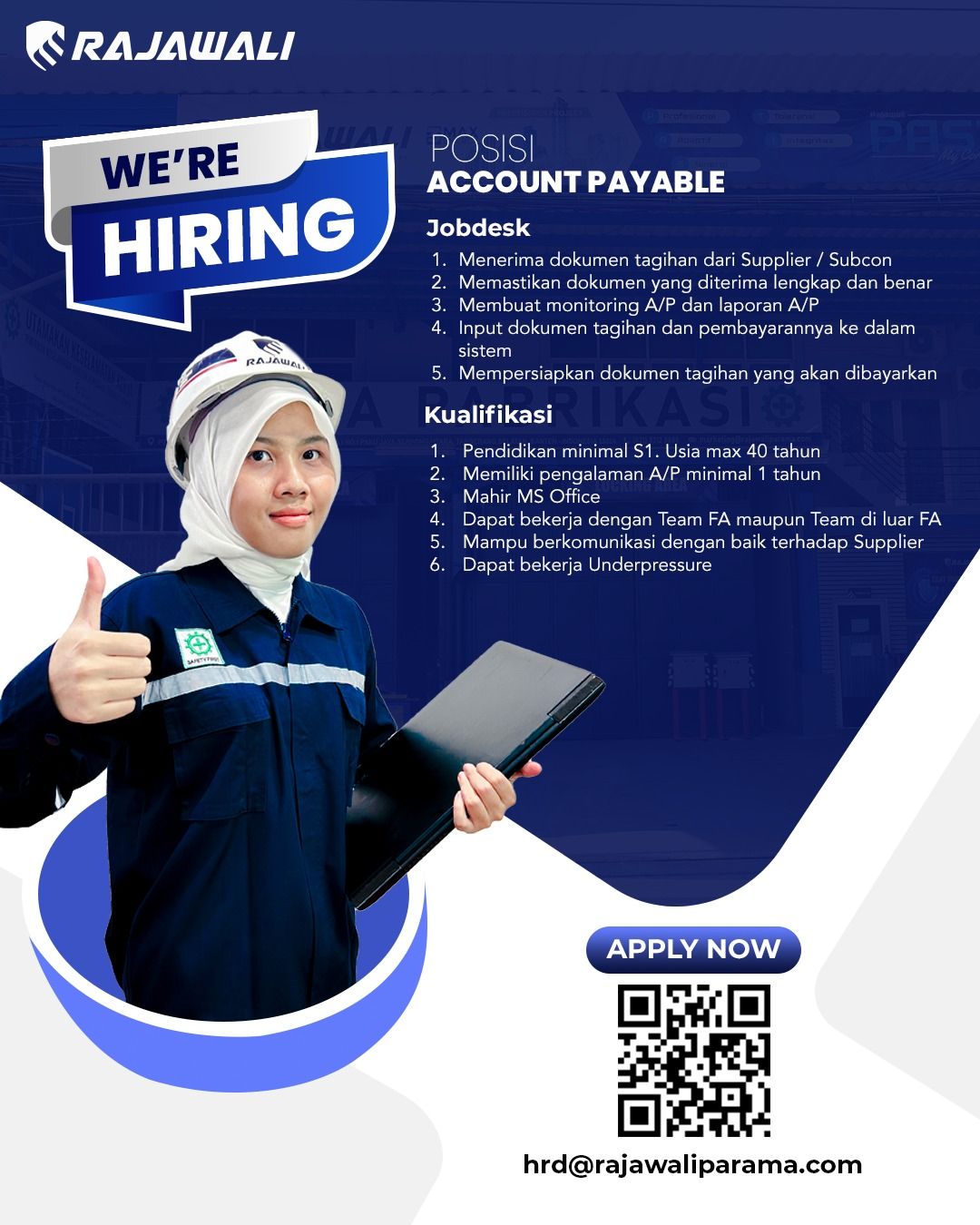 PT. Rajawali Parama Konstruksi on LinkedIn: #rajawalliance #hiring # ... PT. Rajawali Parama Konstruksi on LinkedIn: #rajawalliance #hiring # ...