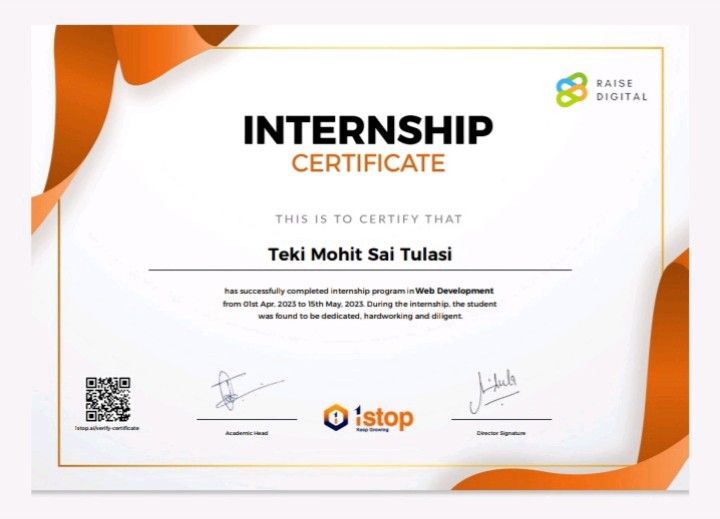 Teki Mohit Sai Tulasi on LinkedIn: #html5 #css #javascript #frontend #1stop Teki Mohit Sai Tulasi on LinkedIn: #html5 #css #javascript #frontend #1stop