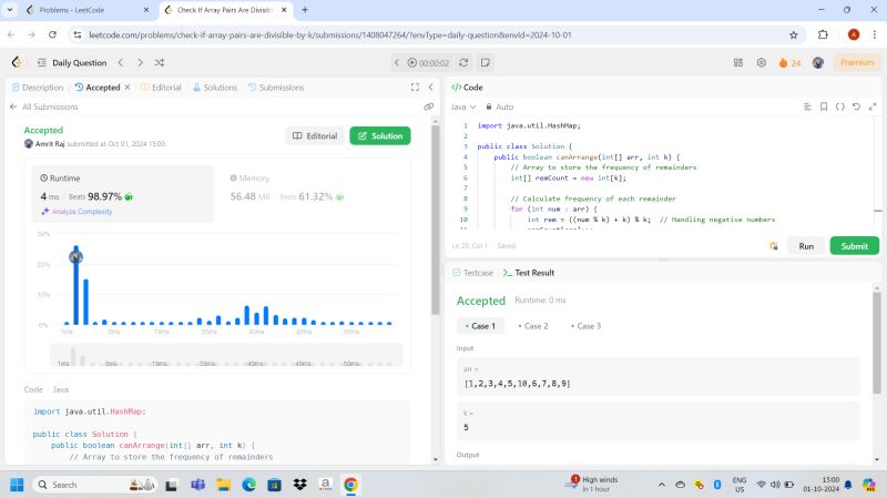 Amrit Raj on LinkedIn: #leetcode #codingchallenge #algorithms # ... Amrit Raj on LinkedIn: #leetcode #codingchallenge #algorithms # ...