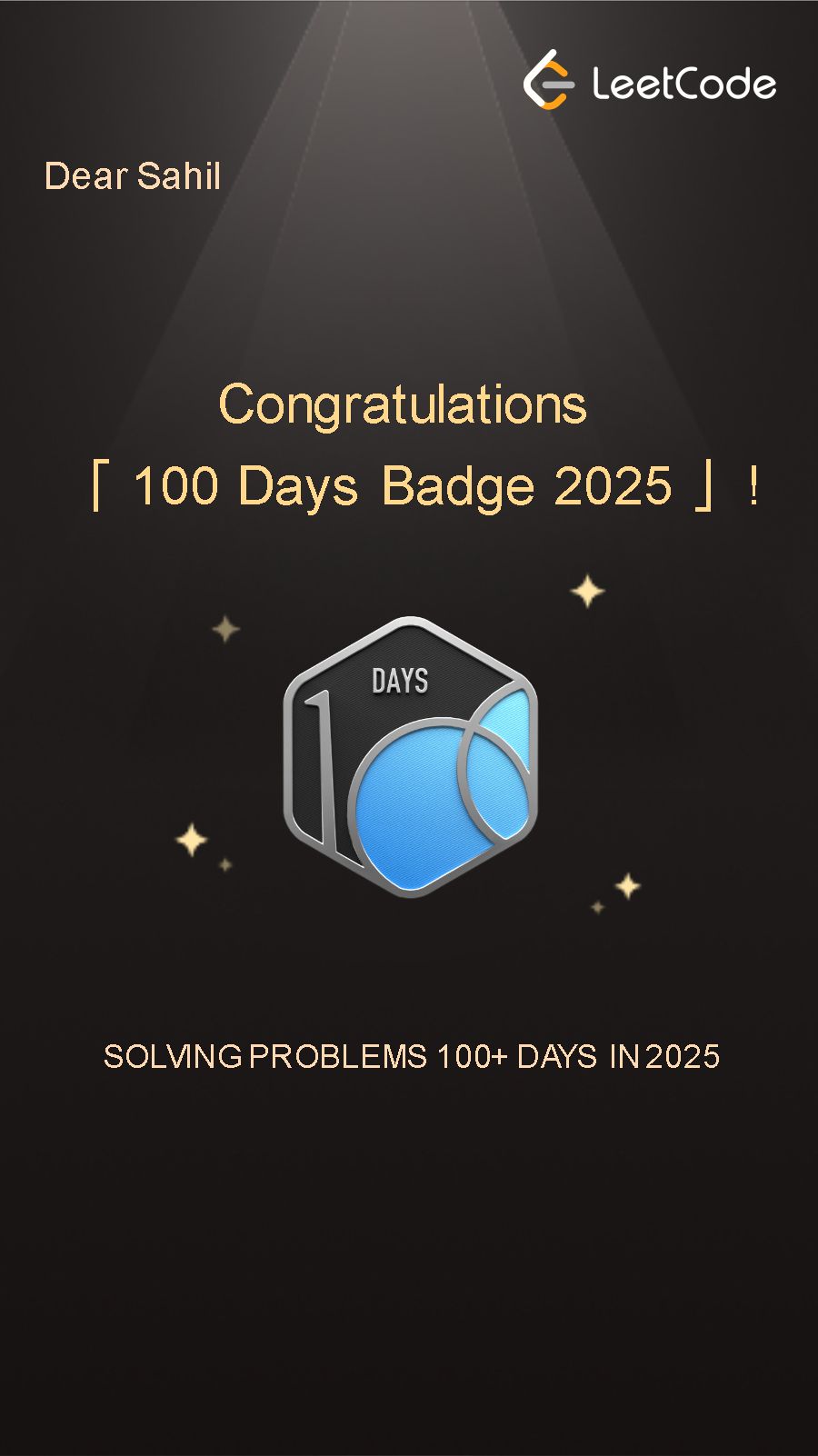#leetcode #100daysofcode #problemsolving #codinggrowth | Sahil Sharma #leetcode #100daysofcode #problemsolving #codinggrowth | Sahil Sharma