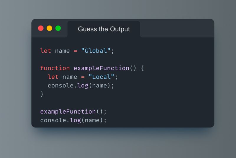What is variable shadowing in JavaScript? | Madhur . posted on the ... What is variable shadowing in JavaScript? | Madhur . posted on the ...