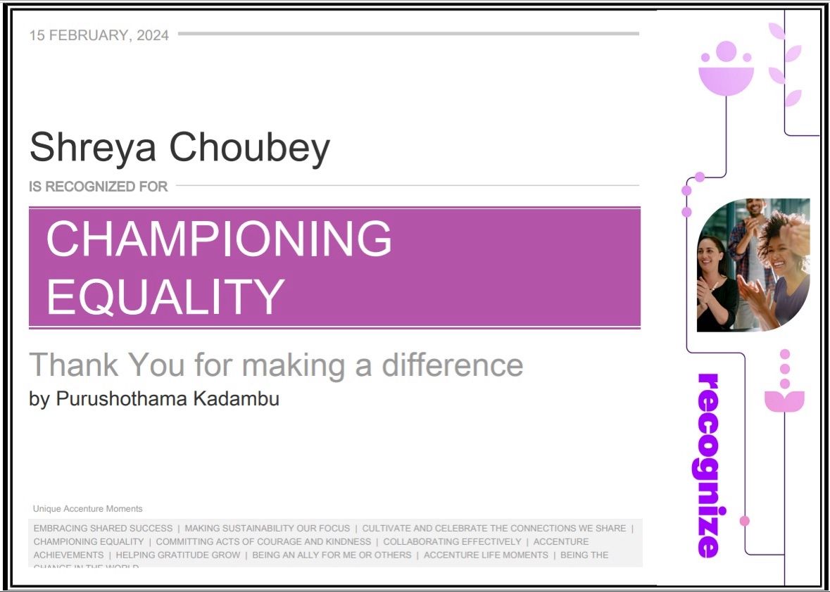 Shreya Choubey on LinkedIn: #accenture #accenturemoments # ... Shreya Choubey on LinkedIn: #accenture #accenturemoments # ...