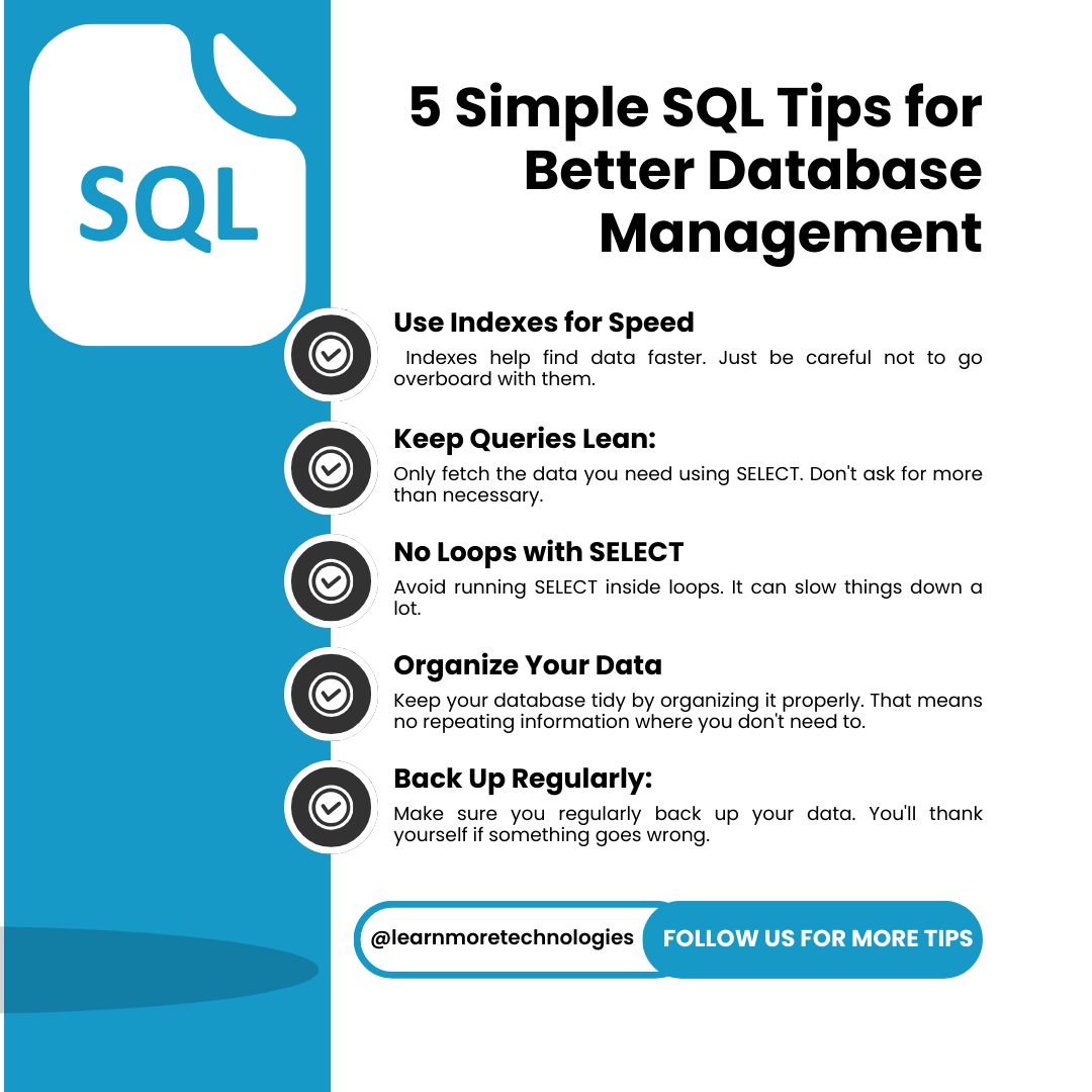 Learnmoretechnologies on LinkedIn: #sql #sqldeveloper #sqldatabase # ... Learnmoretechnologies on LinkedIn: #sql #sqldeveloper #sqldatabase # ...