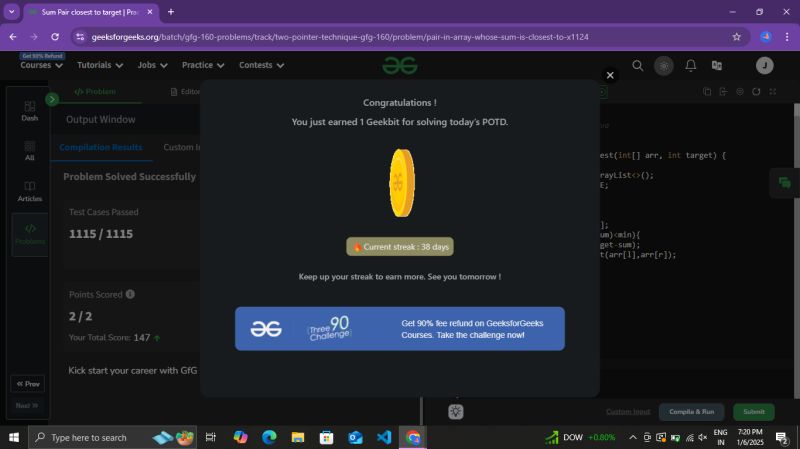 Jebilo Denisha J on LinkedIn: #160daysofcode #geeksforgeeks # ... Jebilo Denisha J on LinkedIn: #160daysofcode #geeksforgeeks # ...
