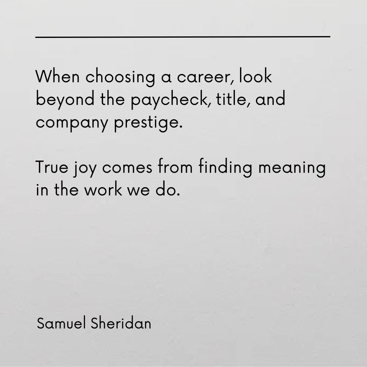 Samuel Sheridan on LinkedIn: Career satisfaction isn’t found by chasing ... Samuel Sheridan on LinkedIn: Career satisfaction isn’t found by chasing ...