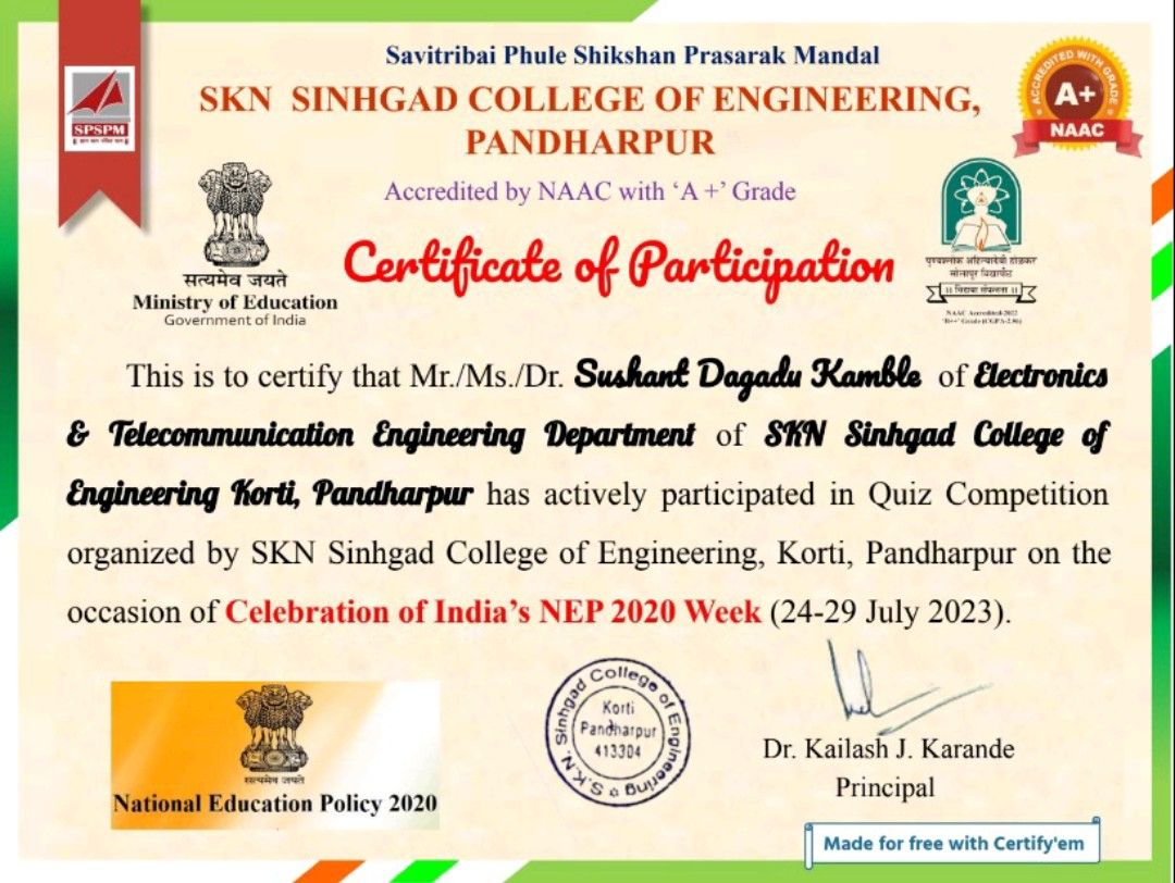 Sushant Kamble on LinkedIn: #nep2020 #india Sushant Kamble on LinkedIn: #nep2020 #india