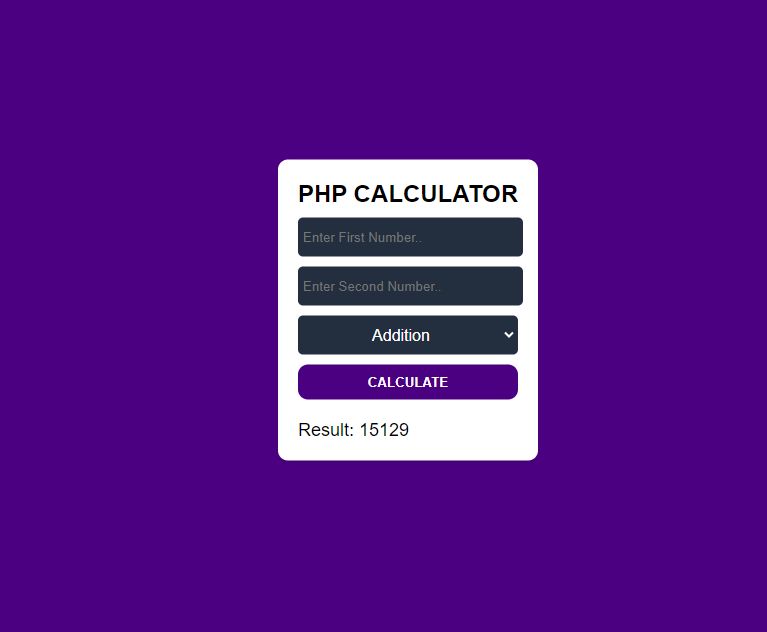 I created a simple calculator web app using PHP. Rate my work and give ... I created a simple calculator web app using PHP. Rate my work and give ...