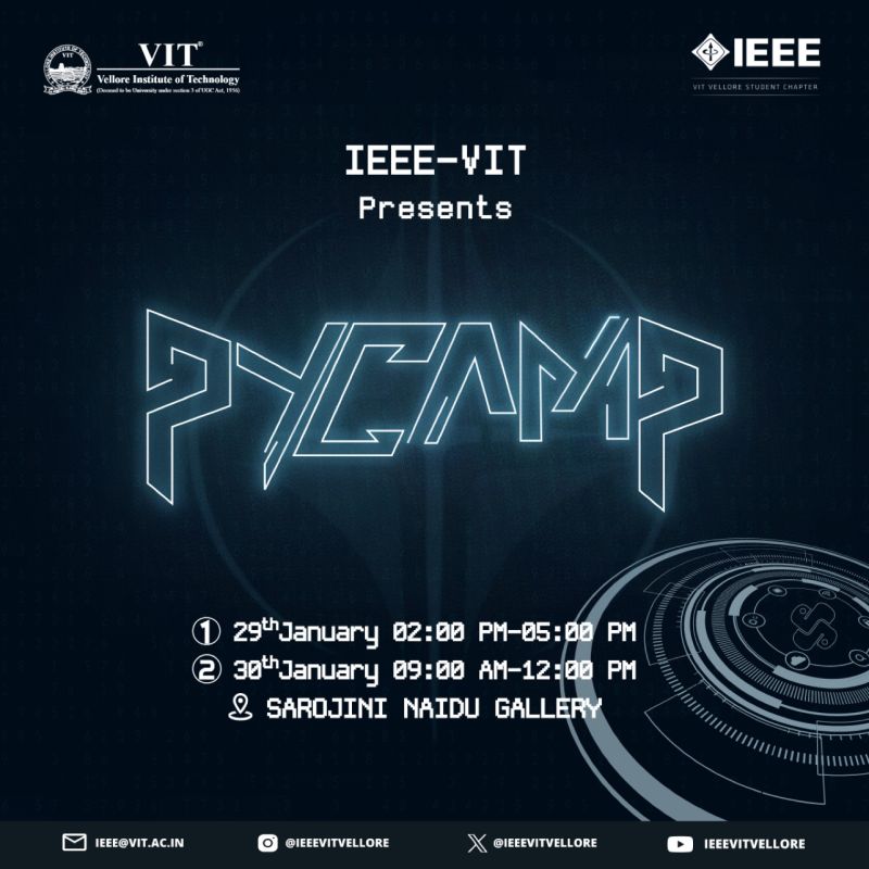IEEE VIT Vellore on LinkedIn: #pycamp #numpy #pandas #flask # ... IEEE VIT Vellore on LinkedIn: #pycamp #numpy #pandas #flask # ...