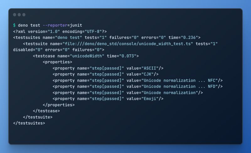Deno on LinkedIn: #testing #deno #node #javascript #typescript #junit Deno on LinkedIn: #testing #deno #node #javascript #typescript #junit