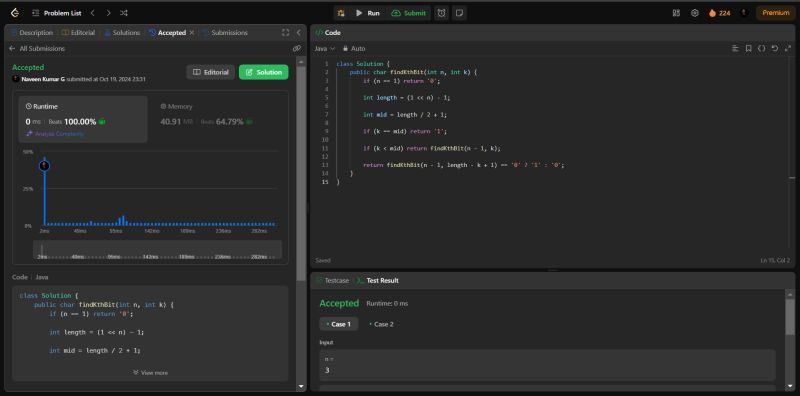 Naveen Kumar on LinkedIn: Leetcode problem of the day : Find Kth Bit in ... Naveen Kumar on LinkedIn: Leetcode problem of the day : Find Kth Bit in ...