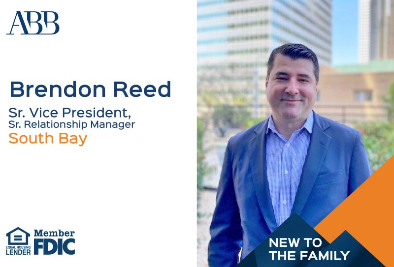 American Business Bank welcomes Brendon Reed to the South Bay office as ... American Business Bank welcomes Brendon Reed to the South Bay office as ...