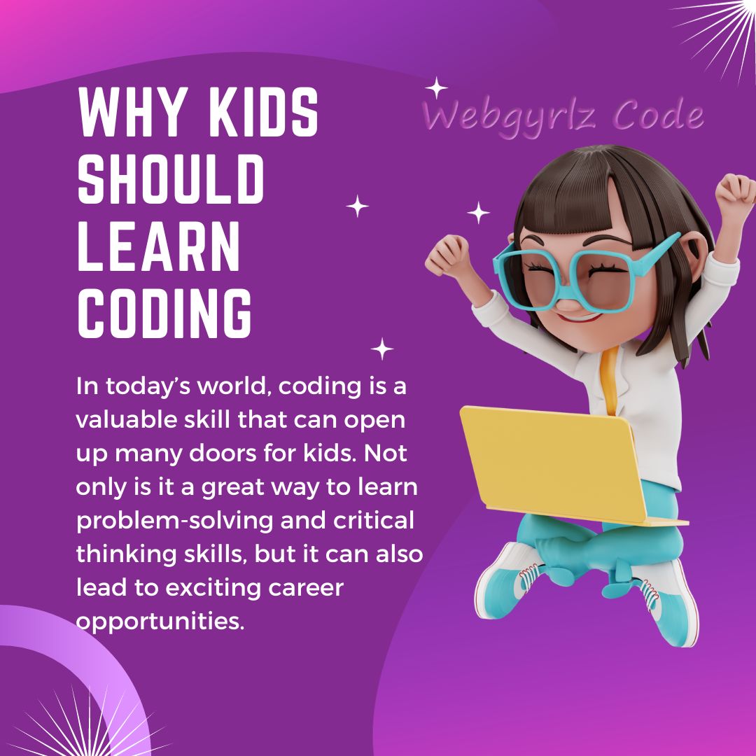 Webgyrlz Code on LinkedIn: #coding #kidsincoding #learncoding Webgyrlz Code on LinkedIn: #coding #kidsincoding #learncoding
