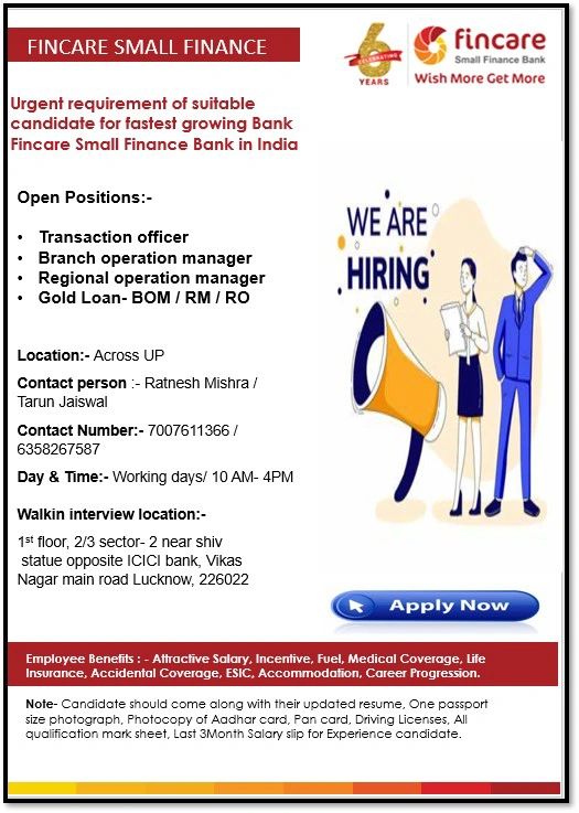 Tarun Jaiswal on LinkedIn: #careeropportunity #bankjobs #microfinance # ... Tarun Jaiswal on LinkedIn: #careeropportunity #bankjobs #microfinance # ...