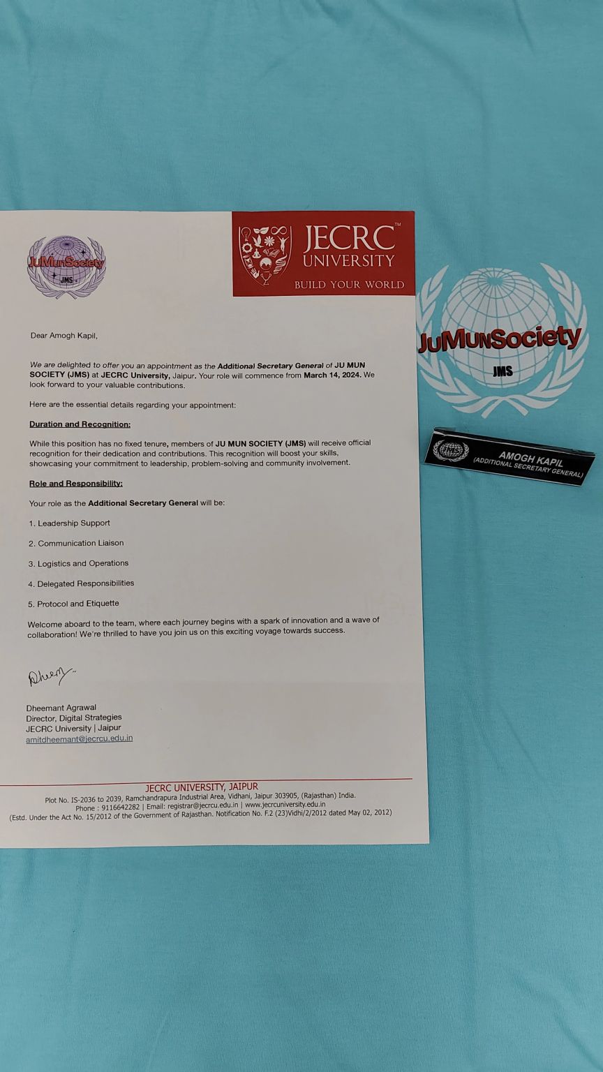 Amogh Kapil on LinkedIn: #jecrcmun #modelunitednations #empowerment # ... Amogh Kapil on LinkedIn: #jecrcmun #modelunitednations #empowerment # ...