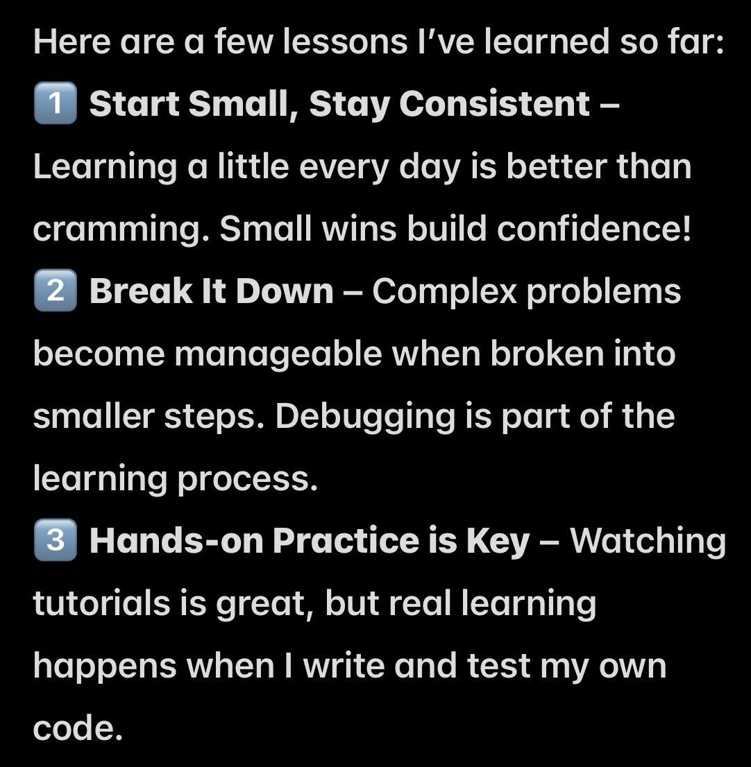 My Journey into Python: Small Steps, Big Learning! | Shruti Rajput My Journey into Python: Small Steps, Big Learning! | Shruti Rajput