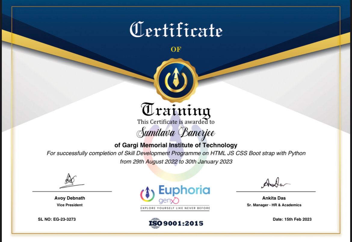 Finally learnt HTML, CSS, JavaScript and Boot Strap with Python ... Finally learnt HTML, CSS, JavaScript and Boot Strap with Python ...
