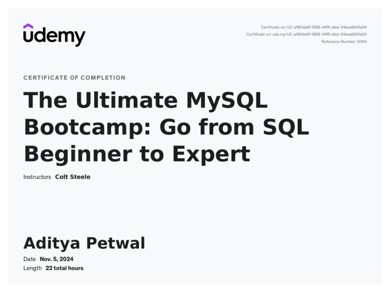 Aditya P. on LinkedIn: #mysql #sql #databasedevelopment #techskills # ... Aditya P. on LinkedIn: #mysql #sql #databasedevelopment #techskills # ...