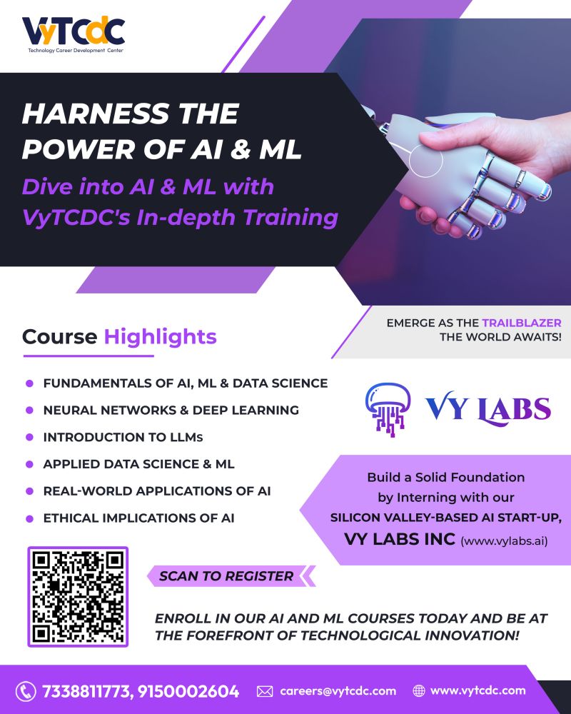 VyTCDC on LinkedIn: #vytcdc #vylabs #ai #ml #aitraining # ... VyTCDC on LinkedIn: #vytcdc #vylabs #ai #ml #aitraining # ...