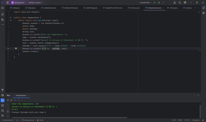 Excited to share my Temperature Converter project built in Java! | Asad ... Excited to share my Temperature Converter project built in Java! | Asad ...