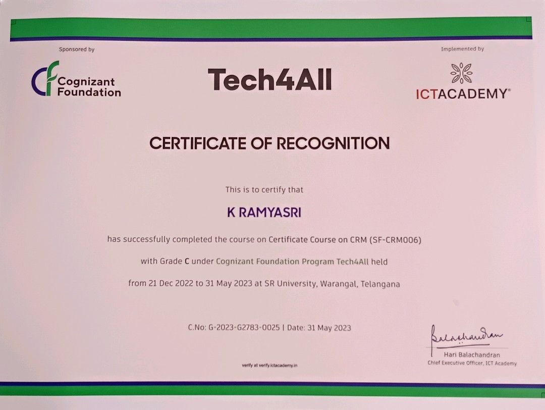 Ramya Sri Kasagoni on LinkedIn: #salesforcecertified #tech4all # ... Ramya Sri Kasagoni on LinkedIn: #salesforcecertified #tech4all # ...