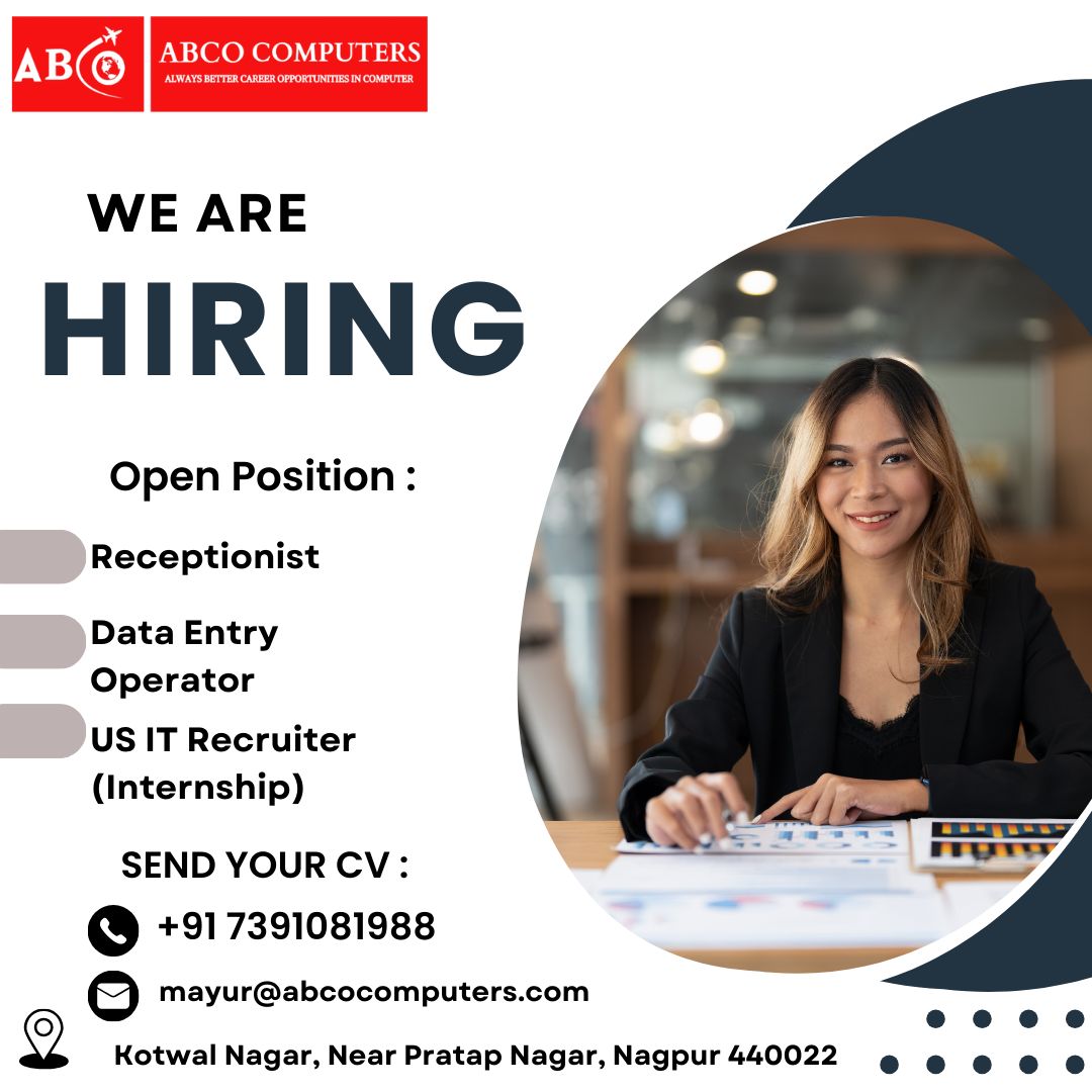 ABCO COMPUTERS PVT.LTD is hiring in Nagpur. Graduates fresher are ... ABCO COMPUTERS PVT.LTD is hiring in Nagpur. Graduates fresher are ...