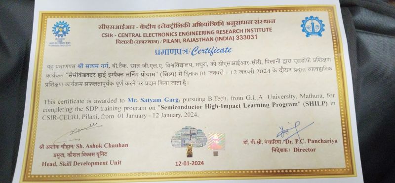 Satyam Garg on LinkedIn: satyam Garg 2nd year certificate Trainee in ... Satyam Garg on LinkedIn: satyam Garg 2nd year certificate Trainee in ...