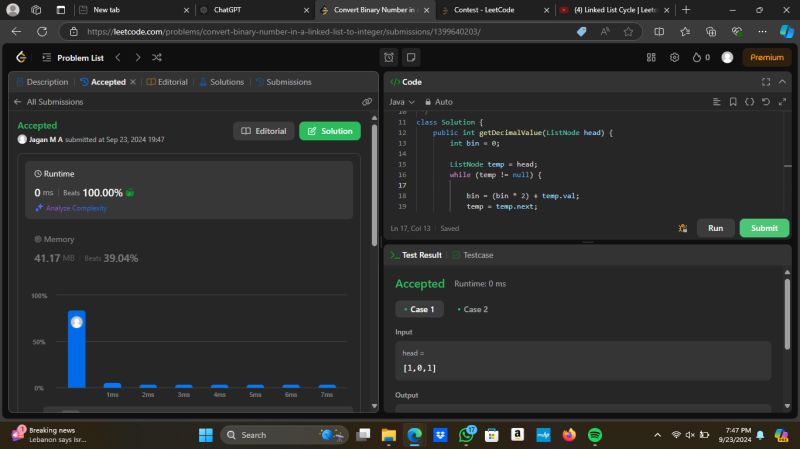 Jagan M A on LinkedIn: #dsa #java #leetcode #linkedlist Jagan M A on LinkedIn: #dsa #java #leetcode #linkedlist