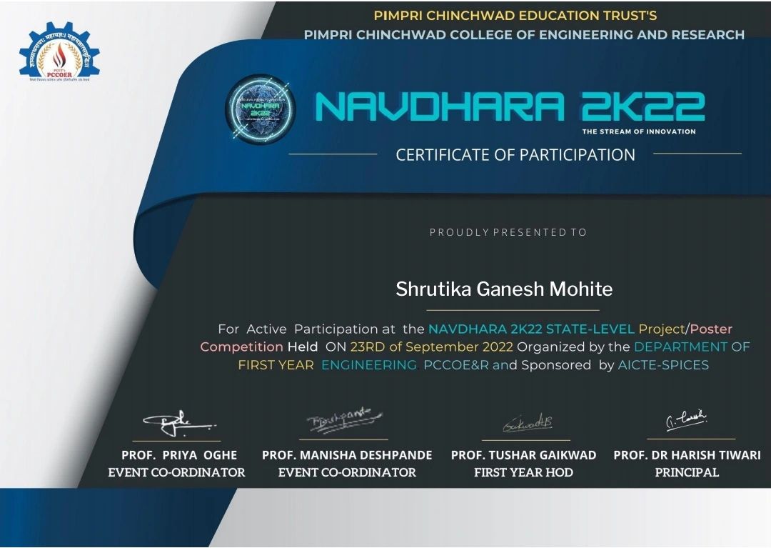 Shrutika Mohite on LinkedIn: #adcet #pccoe #aictespices #secondyear Shrutika Mohite on LinkedIn: #adcet #pccoe #aictespices #secondyear