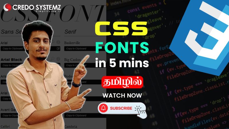 Credo Systemz on LinkedIn: #css #fresher #font #css #webdevelopment # ... Credo Systemz on LinkedIn: #css #fresher #font #css #webdevelopment # ...