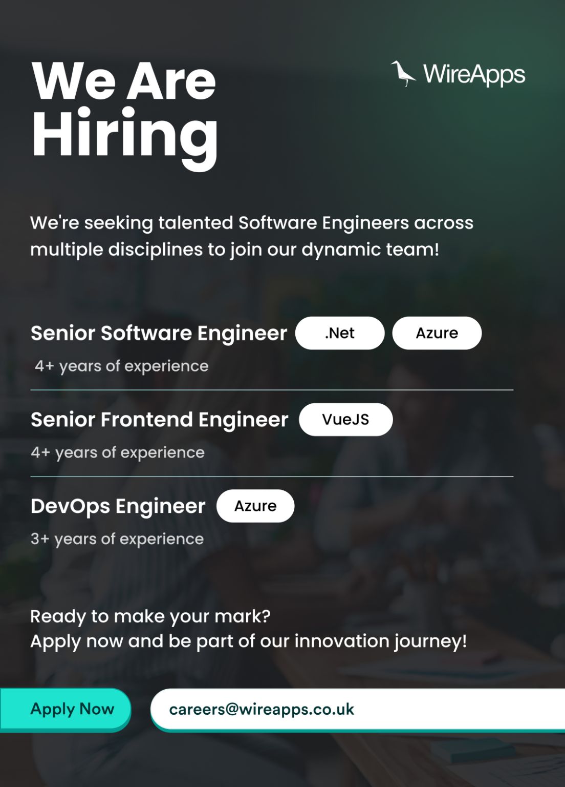 Wire Apps on LinkedIn: #dotnet #vuejs #devops #azure #javascript #hiring Wire Apps on LinkedIn: #dotnet #vuejs #devops #azure #javascript #hiring
