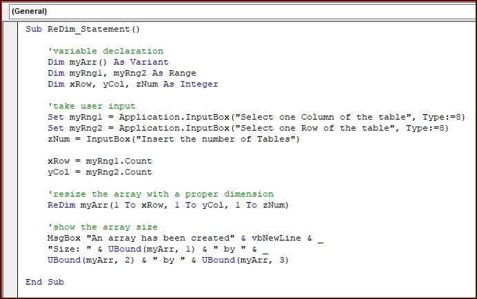 ExcelDemy on LinkedIn: Excel VBA to Declare Multidimensional Array of ... ExcelDemy on LinkedIn: Excel VBA to Declare Multidimensional Array of ...