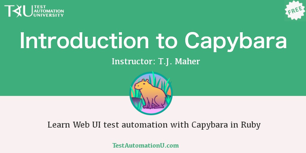 TestAutomationU on LinkedIn: Introduction to Capybara TestAutomationU on LinkedIn: Introduction to Capybara