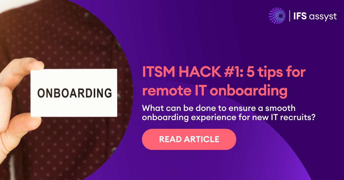 Scott Camarotti on LinkedIn: ITSM HACK #1: 5 Tips for remote IT onboarding Scott Camarotti on LinkedIn: ITSM HACK #1: 5 Tips for remote IT onboarding