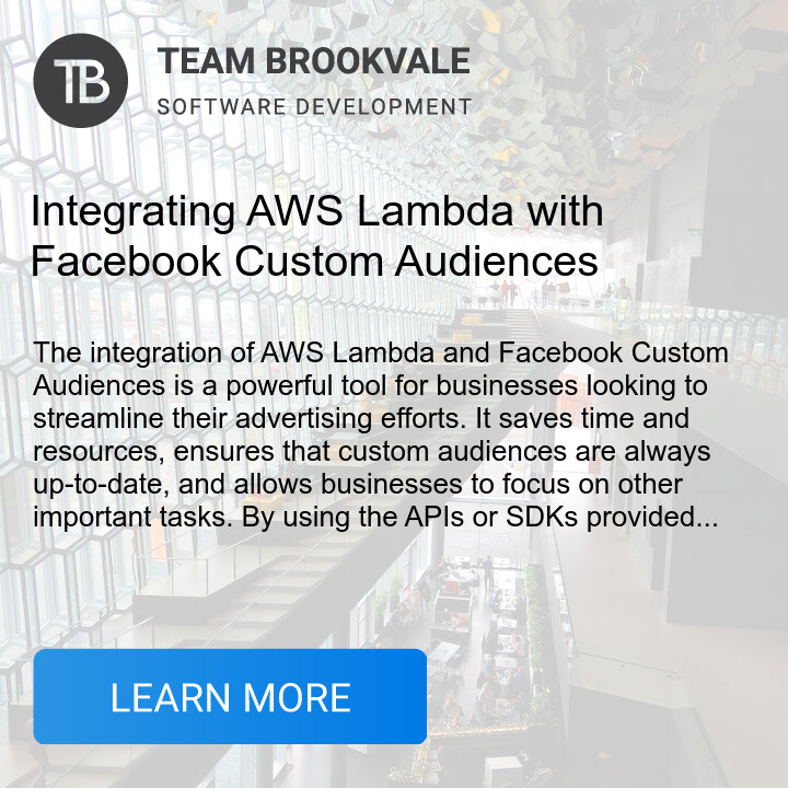 Thomas Saunders on LinkedIn: Integrating AWS Lambda with Facebook ... Thomas Saunders on LinkedIn: Integrating AWS Lambda with Facebook ...