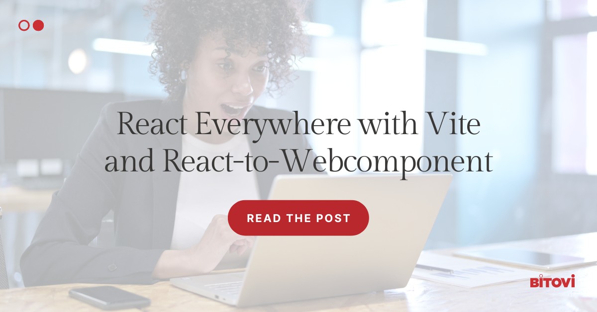 Bitovi on LinkedIn: React Everywhere with Vite and React-to-Webcomponent Bitovi on LinkedIn: React Everywhere with Vite and React-to-Webcomponent