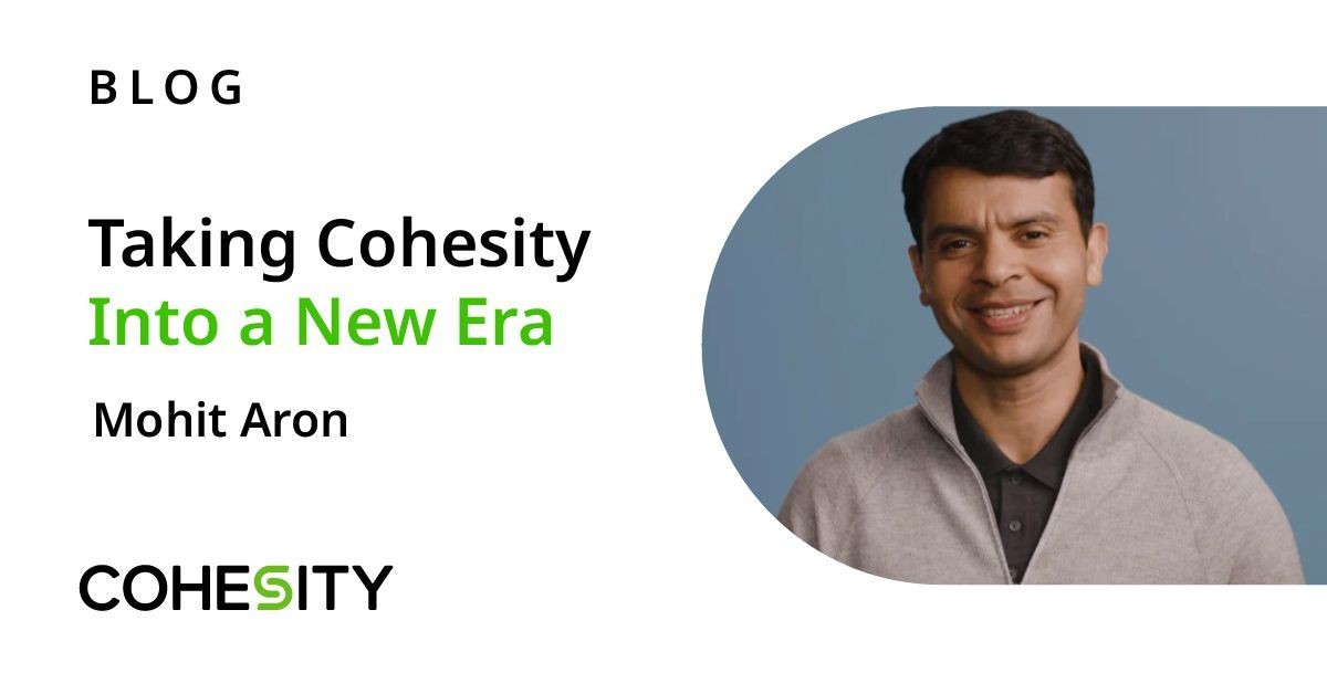Dolph Augustus on LinkedIn: Taking Cohesity into a New Era Dolph Augustus on LinkedIn: Taking Cohesity into a New Era