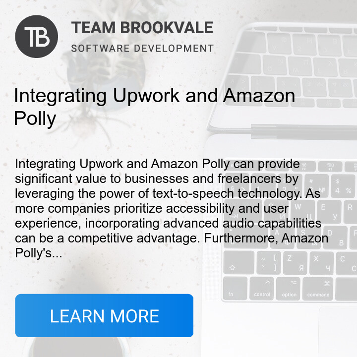 Thomas Saunders on LinkedIn: Integrating Upwork and Amazon Polly Thomas Saunders on LinkedIn: Integrating Upwork and Amazon Polly