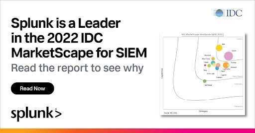 Splunk auf LinkedIn: Splunk Named a Leader in the 2022 IDC MarketScape ... Splunk auf LinkedIn: Splunk Named a Leader in the 2022 IDC MarketScape ...