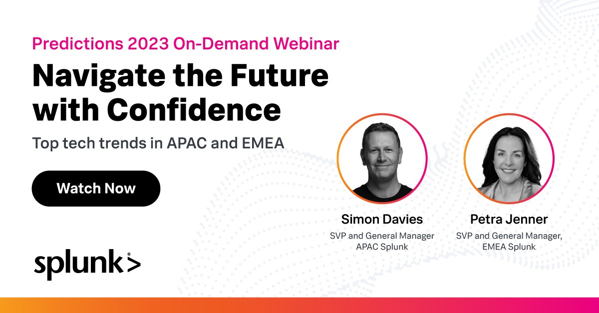 Splunk on LinkedIn: Predictions 2023 Webinar | Virtual Event | Splunk Splunk on LinkedIn: Predictions 2023 Webinar | Virtual Event | Splunk