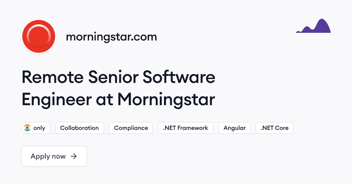 Himalayas on LinkedIn: Remote Senior Software Engineer Job at Morningstar Himalayas on LinkedIn: Remote Senior Software Engineer Job at Morningstar