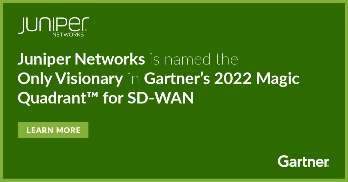 Nick L. on LinkedIn: Juniper Networks Named the Only Visionary in the ... Nick L. on LinkedIn: Juniper Networks Named the Only Visionary in the ...