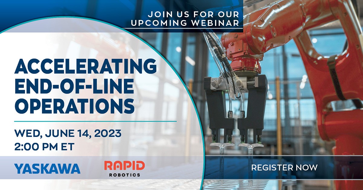 Rapid Robotics, Inc on LinkedIn: Yaskawa Motoman - Accelerating End-of ... Rapid Robotics, Inc on LinkedIn: Yaskawa Motoman - Accelerating End-of ...