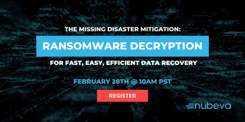 Nubeva on LinkedIn: Nubeva Ransomware Reversal : Decryption for Data ... Nubeva on LinkedIn: Nubeva Ransomware Reversal : Decryption for Data ...