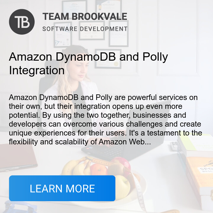 Ed Saunders on LinkedIn: Amazon DynamoDB and Polly Integration Ed Saunders on LinkedIn: Amazon DynamoDB and Polly Integration