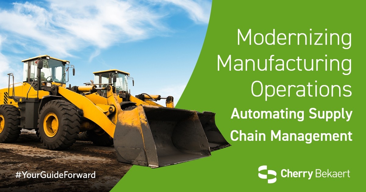 Modernizing Manufacturing Operations & Visibility Across the Supply ... Modernizing Manufacturing Operations & Visibility Across the Supply ...