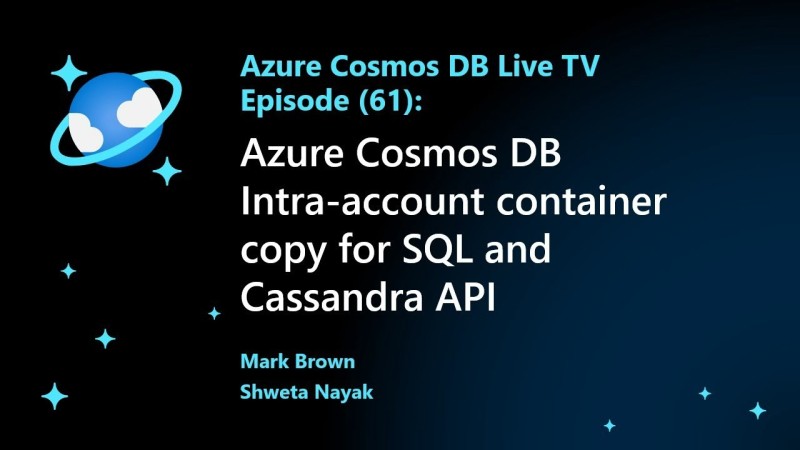 Azure Cosmos DB on LinkedIn: Azure Cosmos DB Intra-account container ... Azure Cosmos DB on LinkedIn: Azure Cosmos DB Intra-account container ...