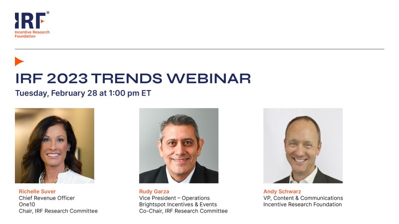 The Incentive Research Foundation on LinkedIn: IRF Webinar: 2023 Trends ... The Incentive Research Foundation on LinkedIn: IRF Webinar: 2023 Trends ...