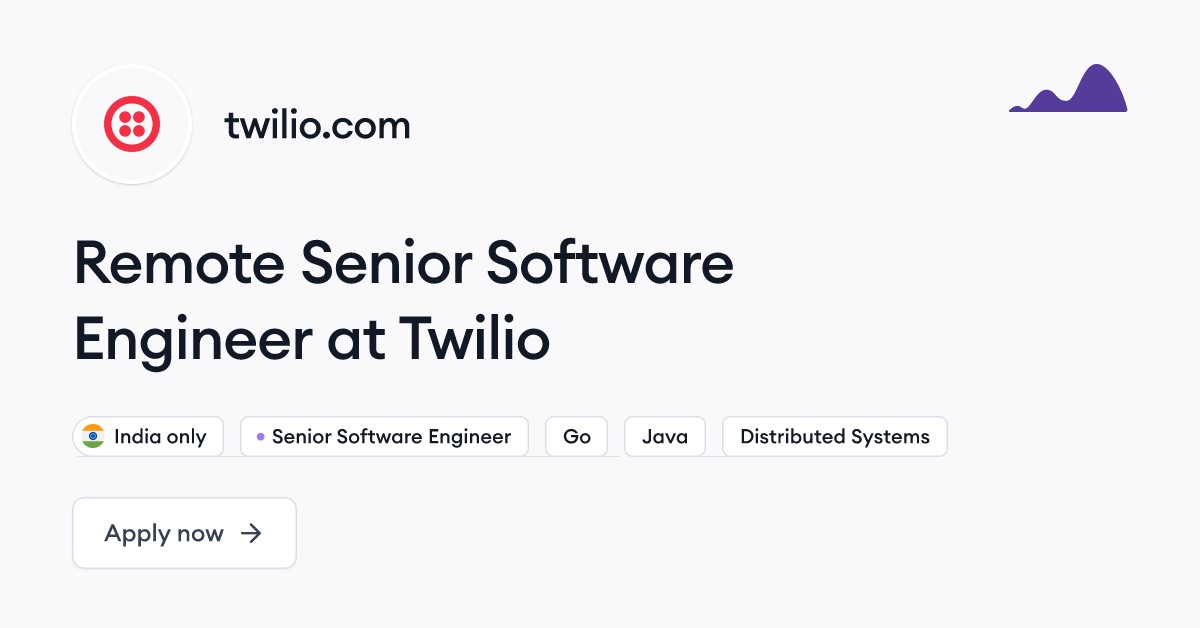 Himalayas on LinkedIn: Remote Senior Software Engineer Job at Twilio ... Himalayas on LinkedIn: Remote Senior Software Engineer Job at Twilio ...
