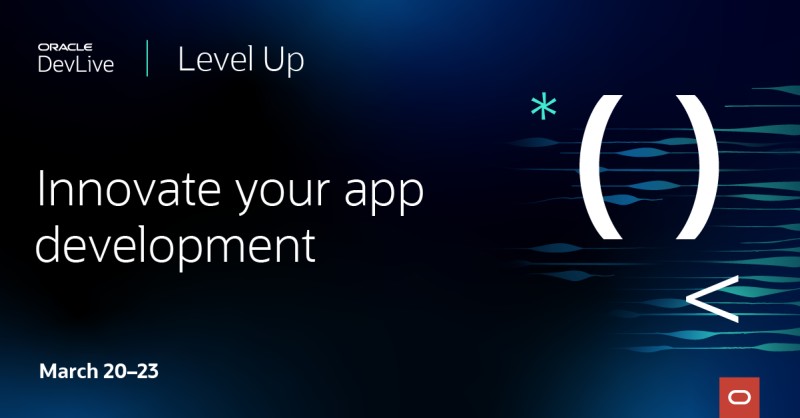 Steven Zivanic on LinkedIn: Oracle DevLive Level Up | Oracle Developer Steven Zivanic on LinkedIn: Oracle DevLive Level Up | Oracle Developer