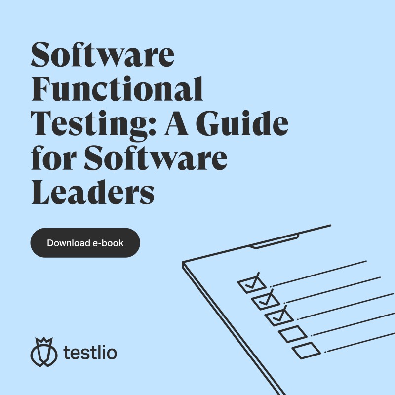 Software Functional Testing Checklist | Testlio Software Functional Testing Checklist | Testlio
